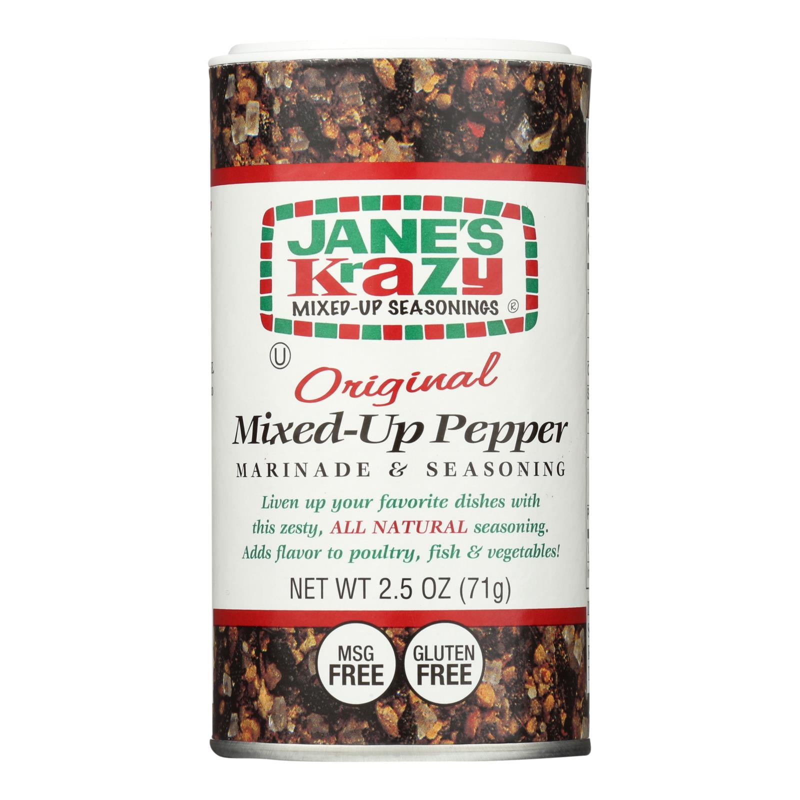 Janes: Zesty All-Natural Seasoning, Krazy Mixed Pepper, Gluten and MSG ...