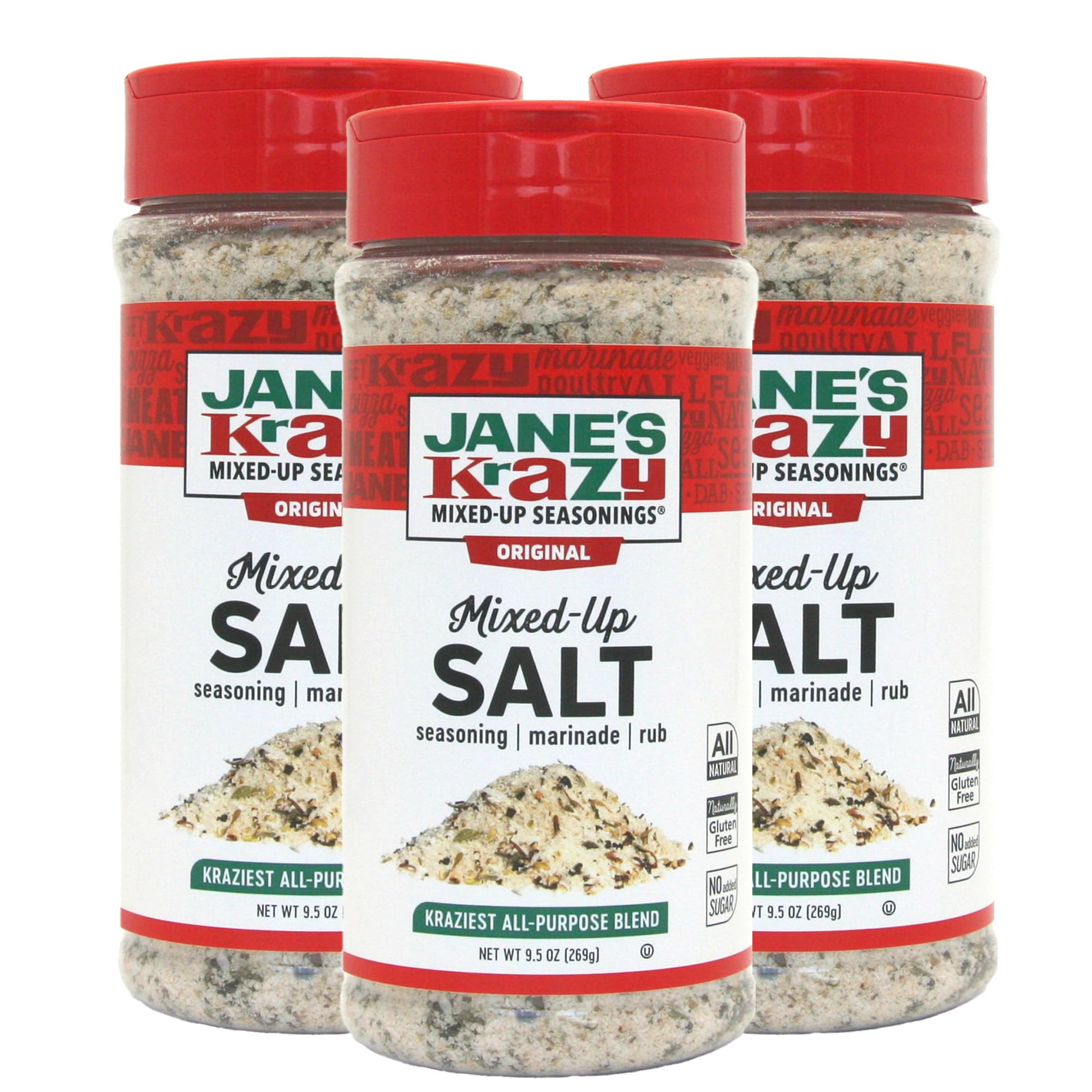 Jane's Krazy Mixed-up Original BCF26 Salt Blend 9.5 Oz (Pack of 3 ...