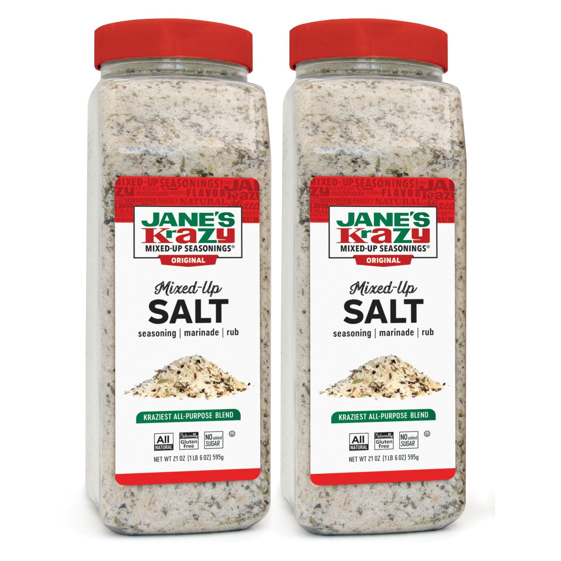 Jane's Krazy Original Mixed-Up MFF30 Salt, 21 oz (Pack of 2) - Walmart.com
