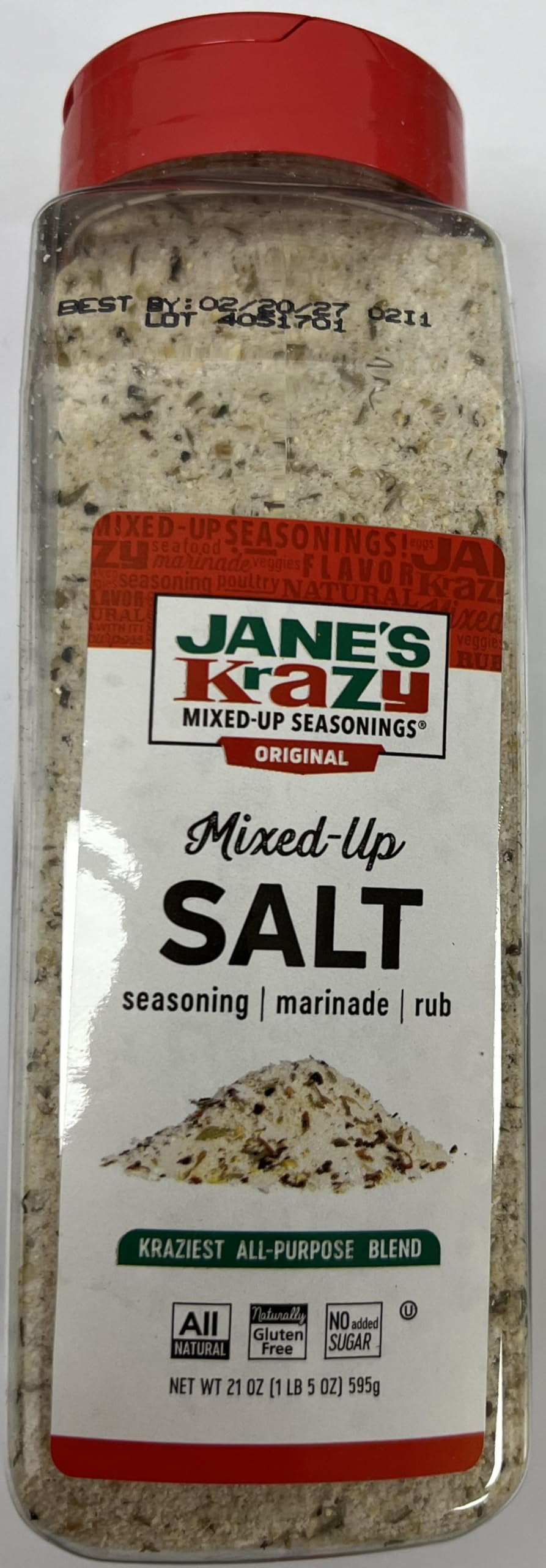 Jane's Krazy Original Mixed-Up Salt 25 oz - Walmart.com