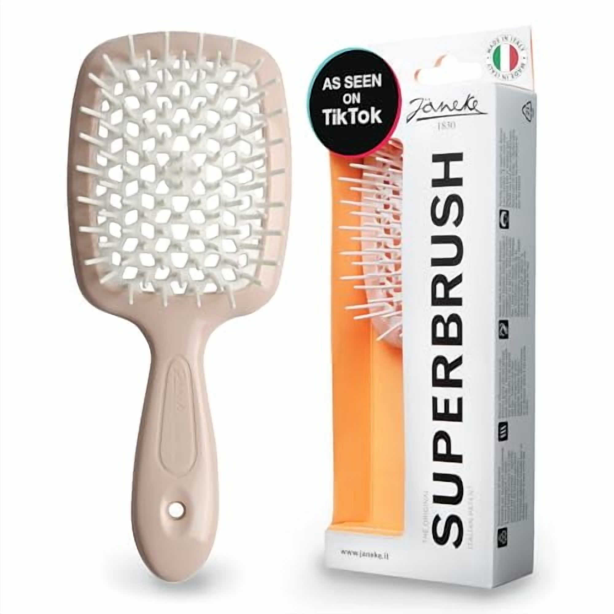 Janeke Superbrush Detangling Brush for Soft Smoothing Hair Brushing ...