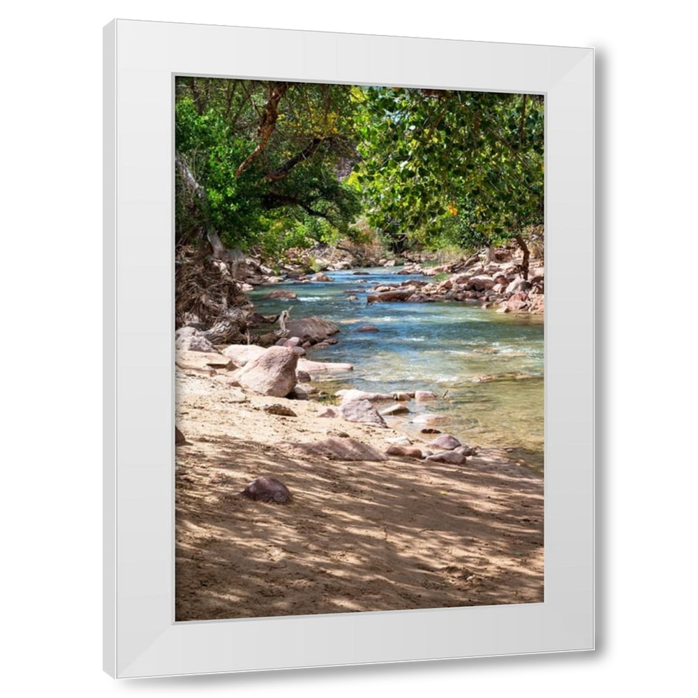 Janell Davidson 4x14 White Modern Wood Framed Wall Art Titled - USA ...