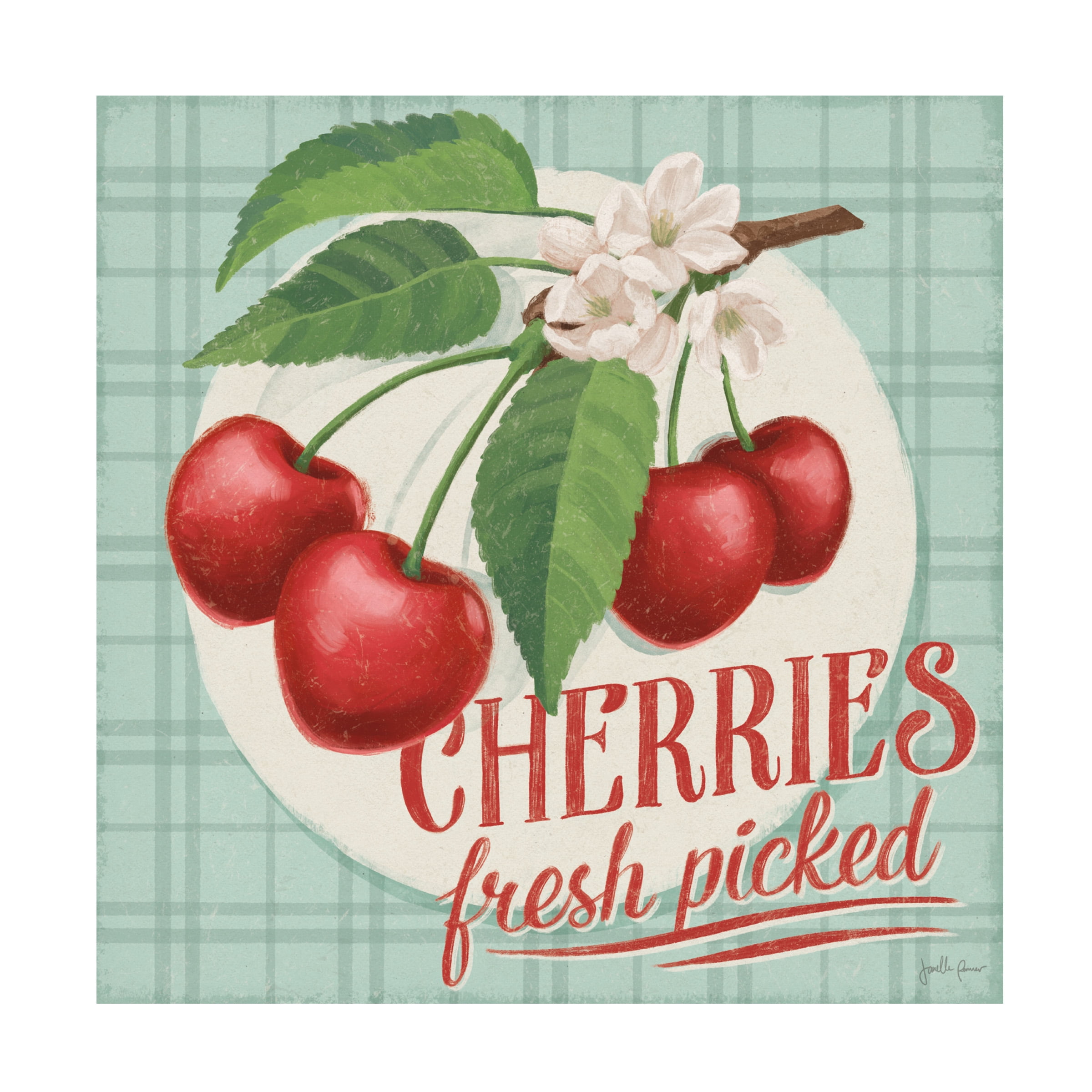Janelle Penner 'Berry Breeze III' Canvas Art - Walmart.com