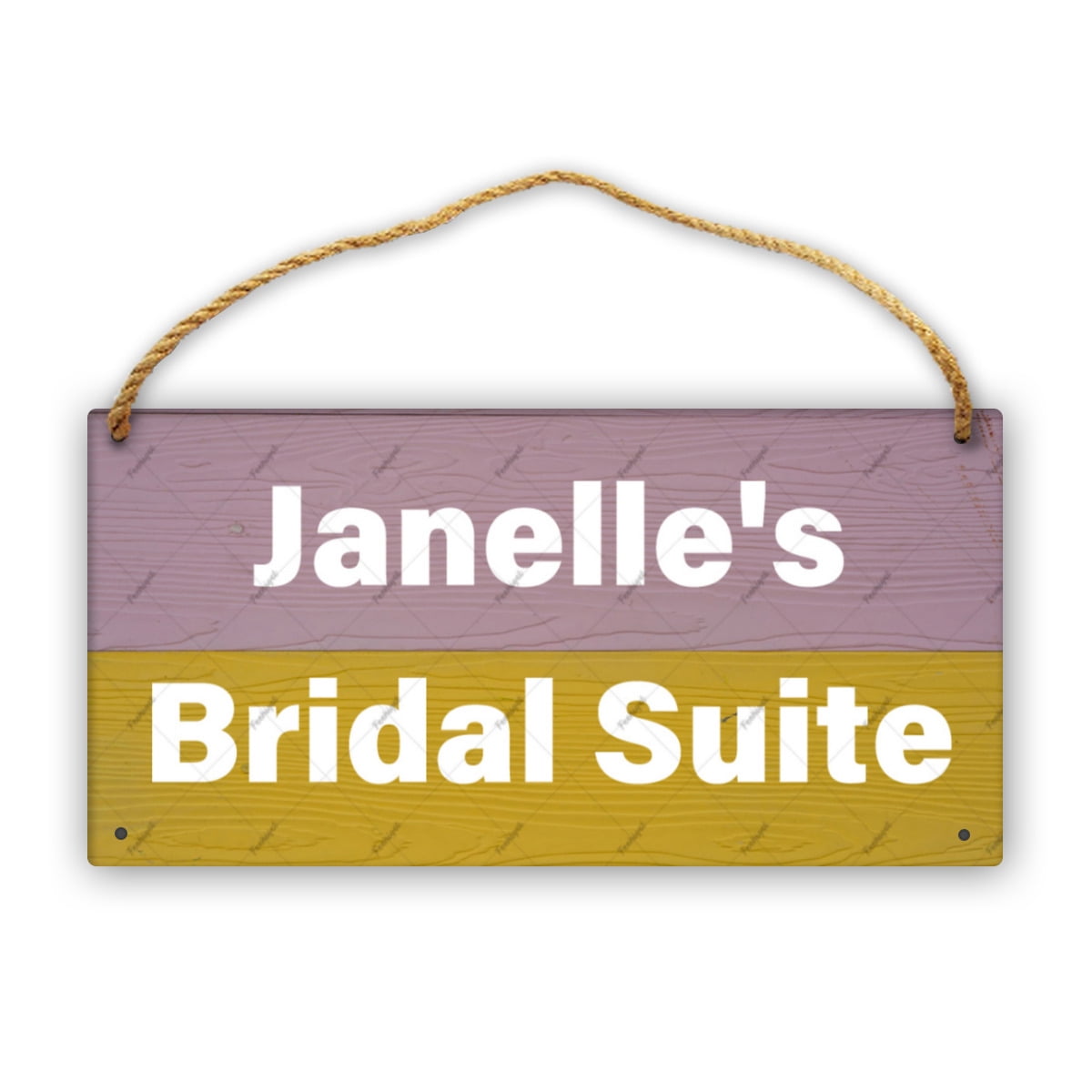 Janelle'S Bridal Suite Sign For Home Decor - Wooden Plank Rustic ...