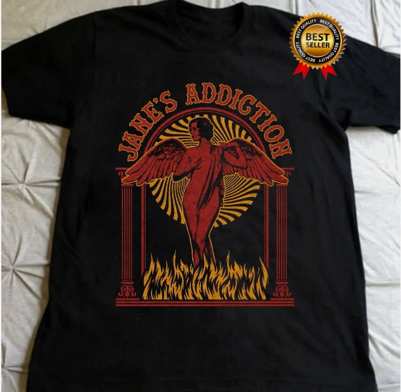 Janes Addiction Band Cotton Gift For Fan T-Shirt Black All Size Unisex ...