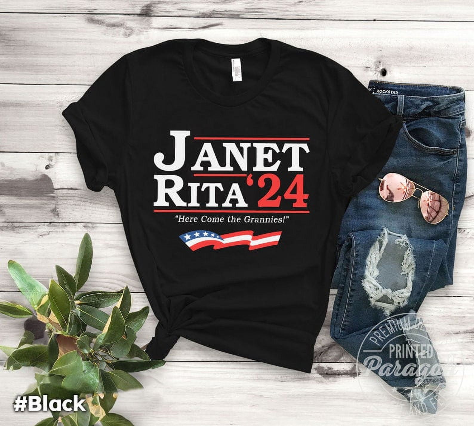 Janet And Rita For President 2024 Shirt Grannies For President Janet ...