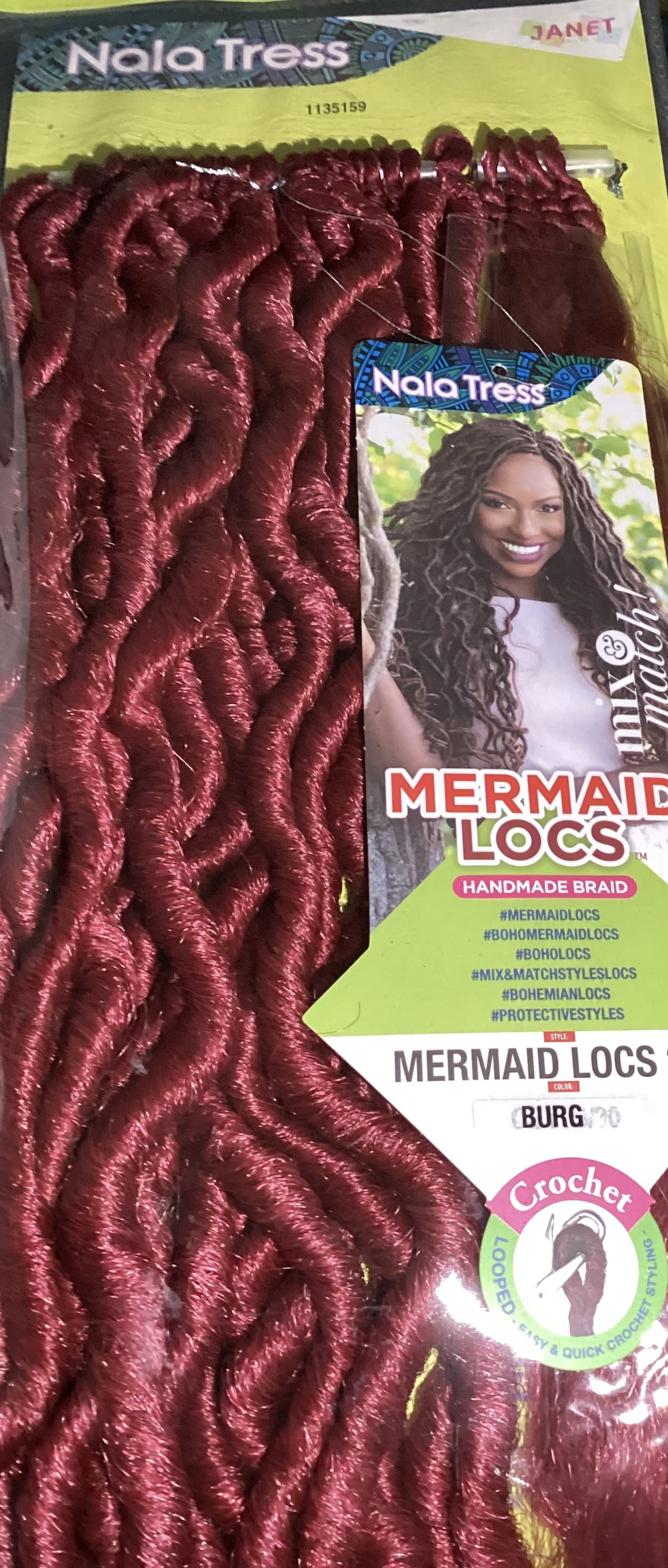 Janet Collection Nala Tress Mermaid Locs Crochet Hair 20 “ inch - Color ...