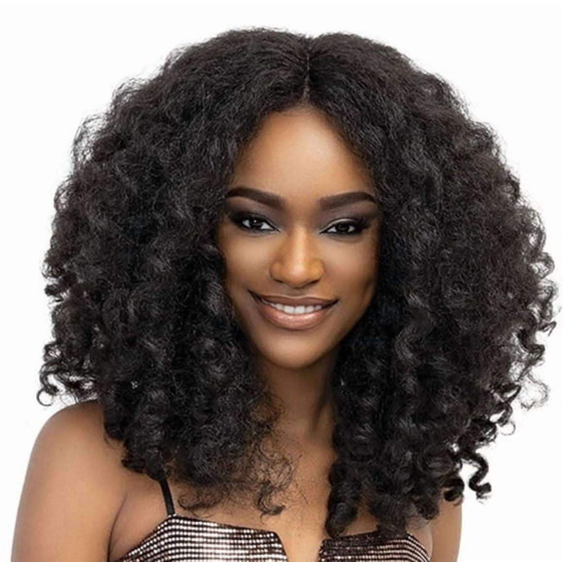 Janet Collection Natural Me Deep Part Lace Wig Zara (1B (Off black ...