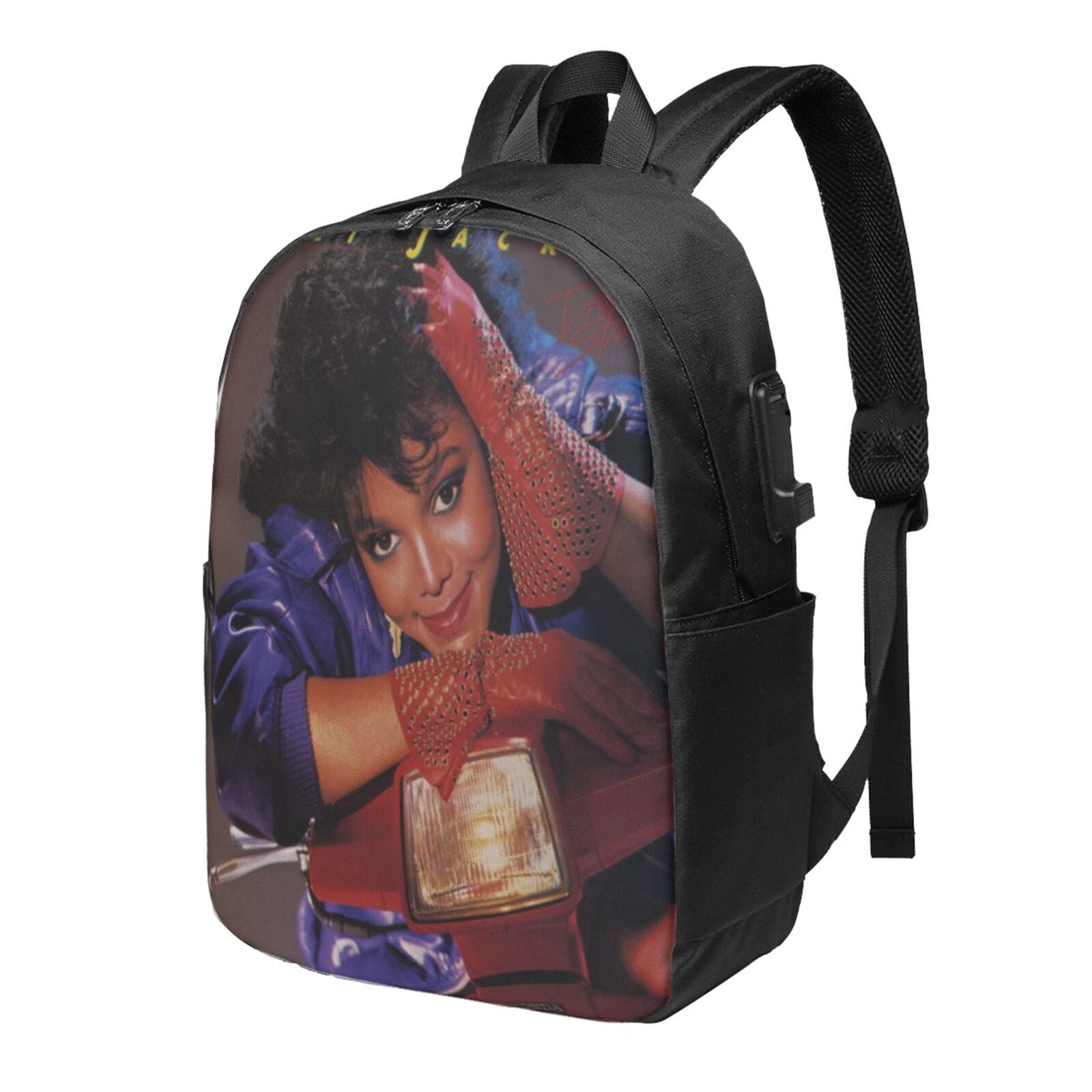 Janet Jackson Backpack Fashion Travel Backpack Laptop Backpack 17 Inch ...