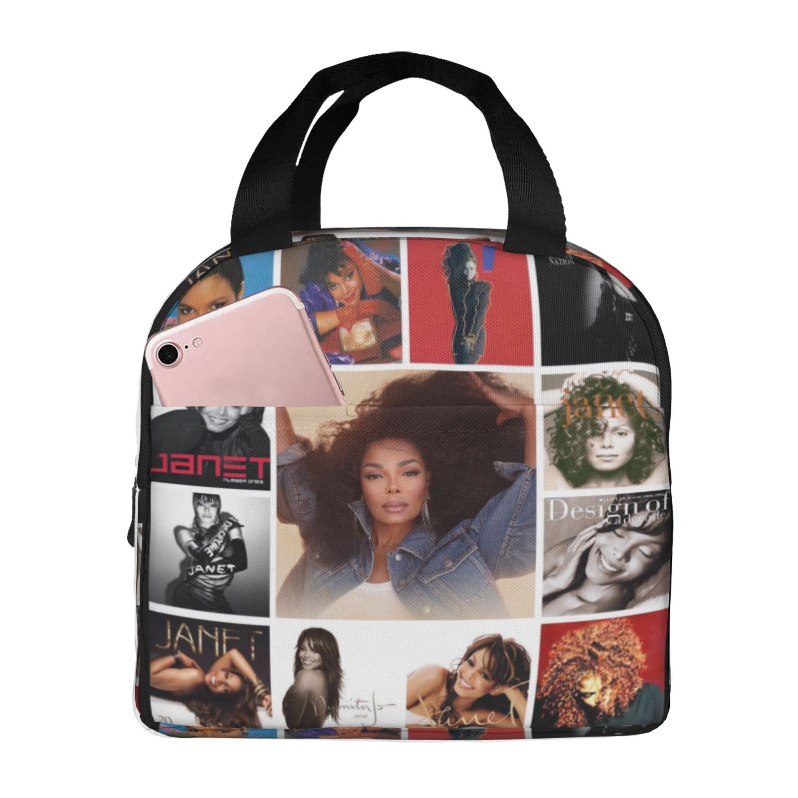 Janet Jackson Lunch Box Lunch Bag for Women Adult Men, Small Leakproof ...