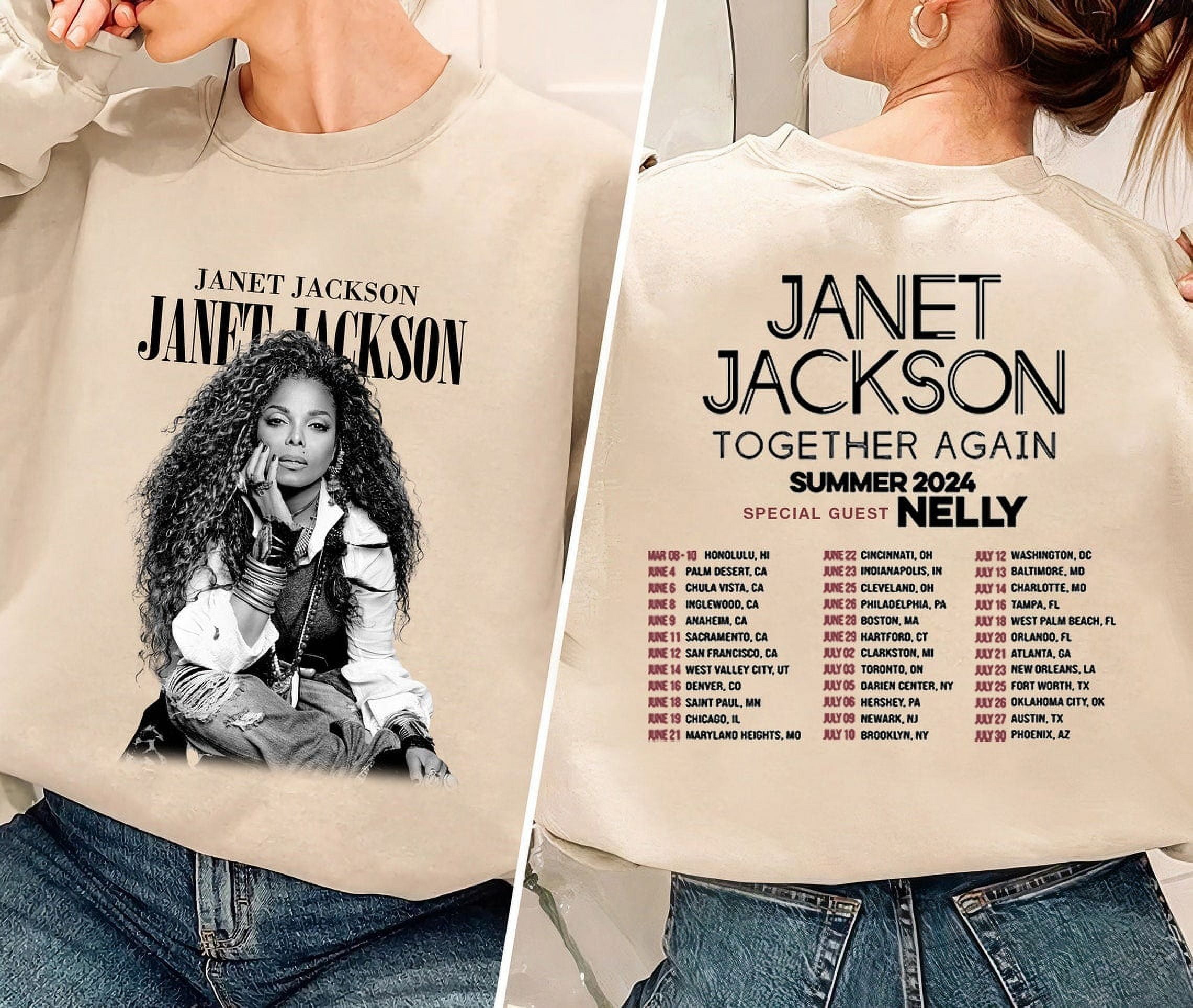 Janet Jackson Together Again 2024 Tour Sweatshirt, Janet Jackson Fan ...