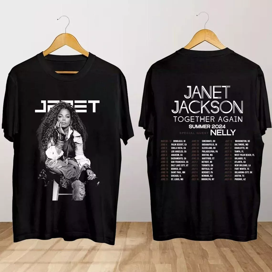 Janet Jackson Together Again Summer Tour 2024 Shirt Janet Jackson ...