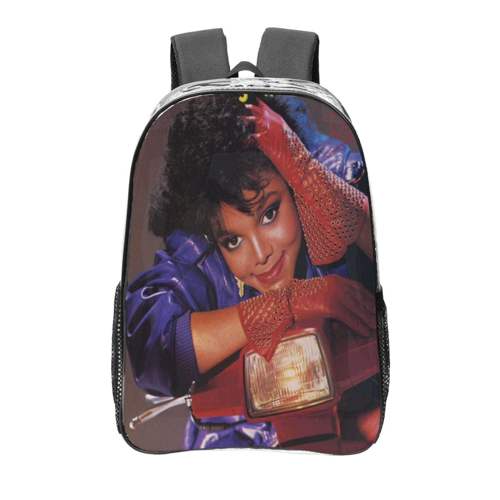 Janet Jackson Transparent Backpack Fashion Travel Backpack Laptop ...