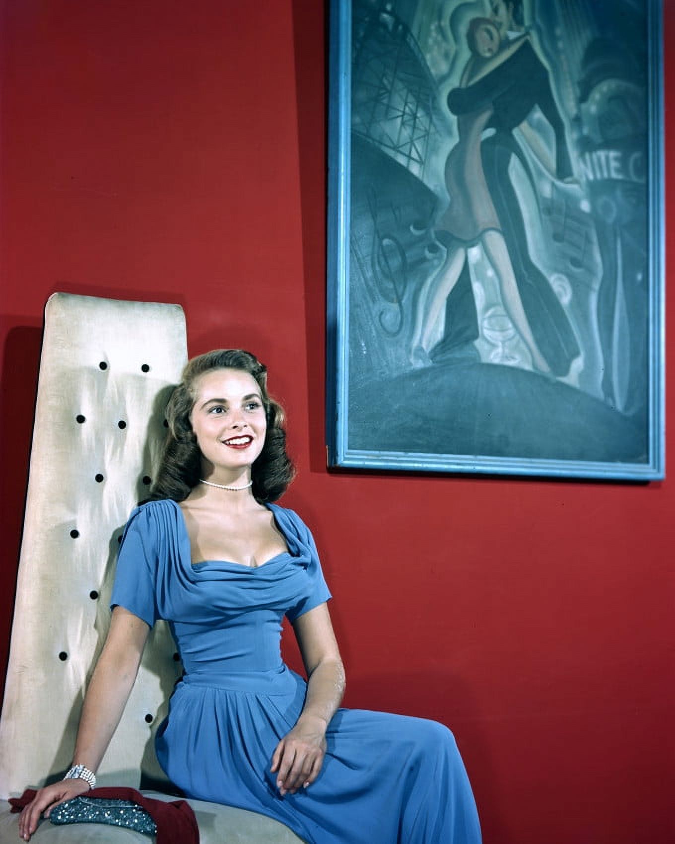 Janet Leigh 1940's Rich Color Pose By Painting 24X36 Classic Hollywood ...