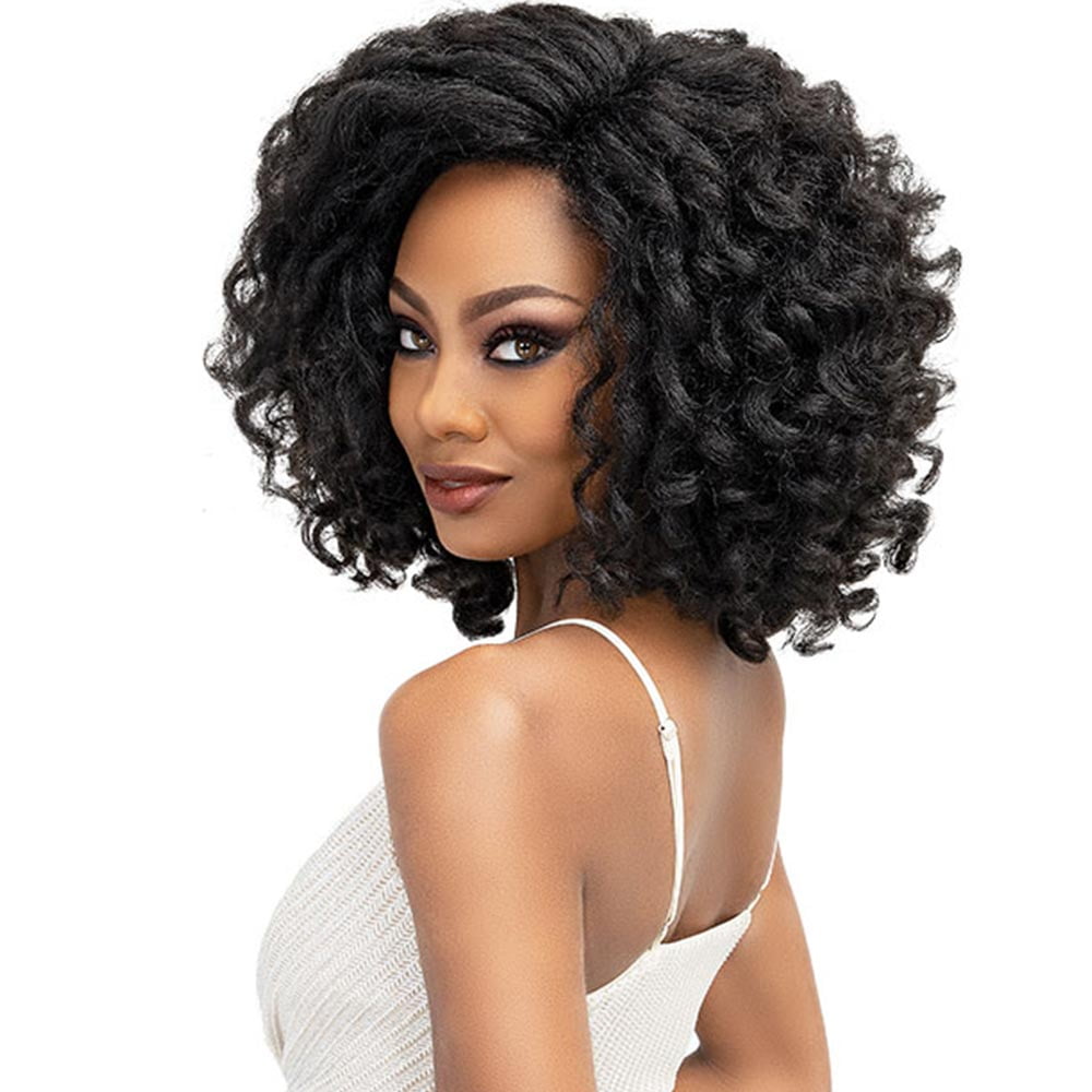 Janet Natural Me Yaky Texture Hair Lace Front Wig - KIARA (Color: 1b ...