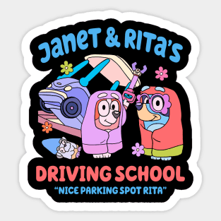 Janet&Rita Driving School Sticker Bluey Stickers For Kids, Bluey ...