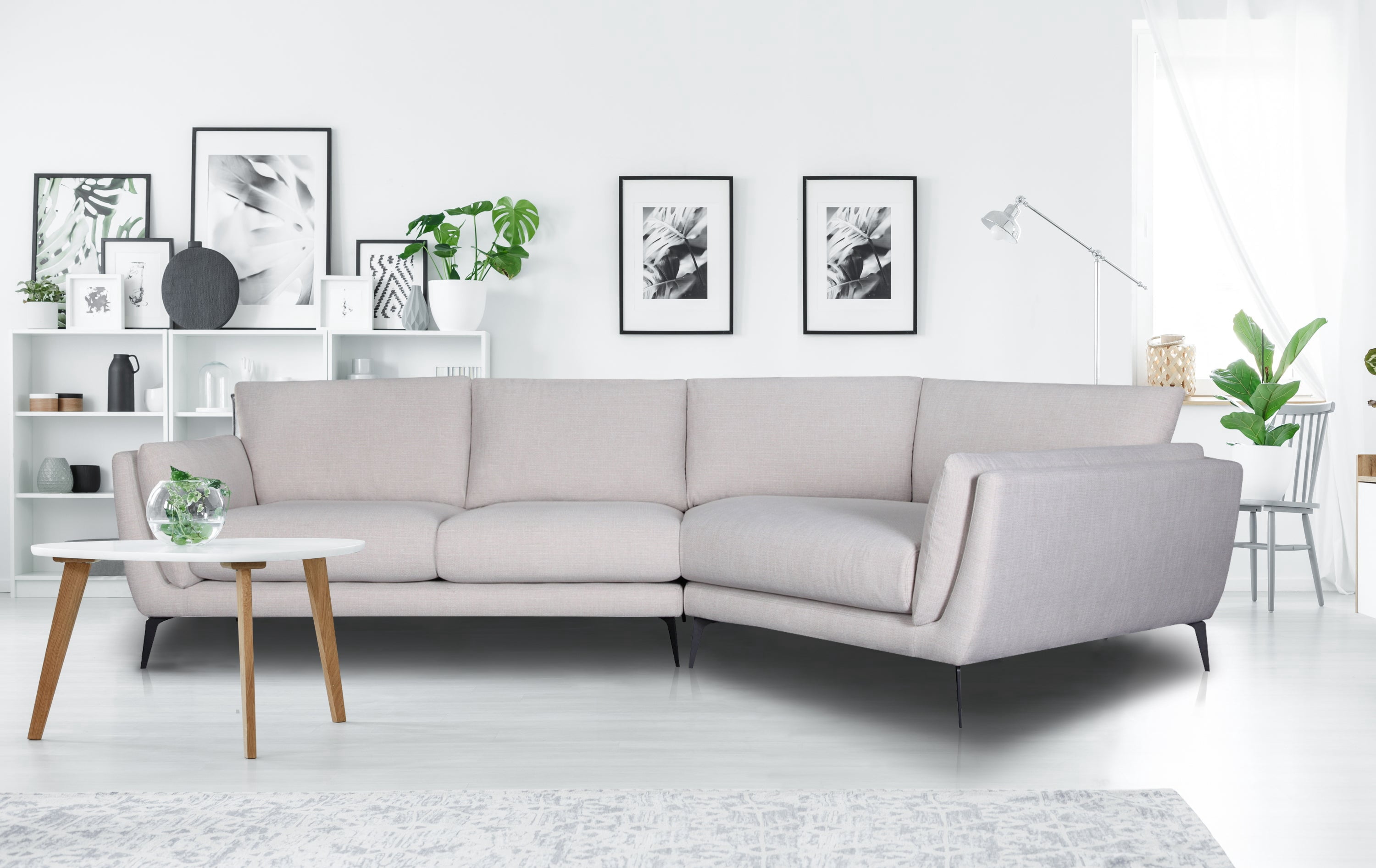 Janet Sectional Sofa - Oat - Walmart.com