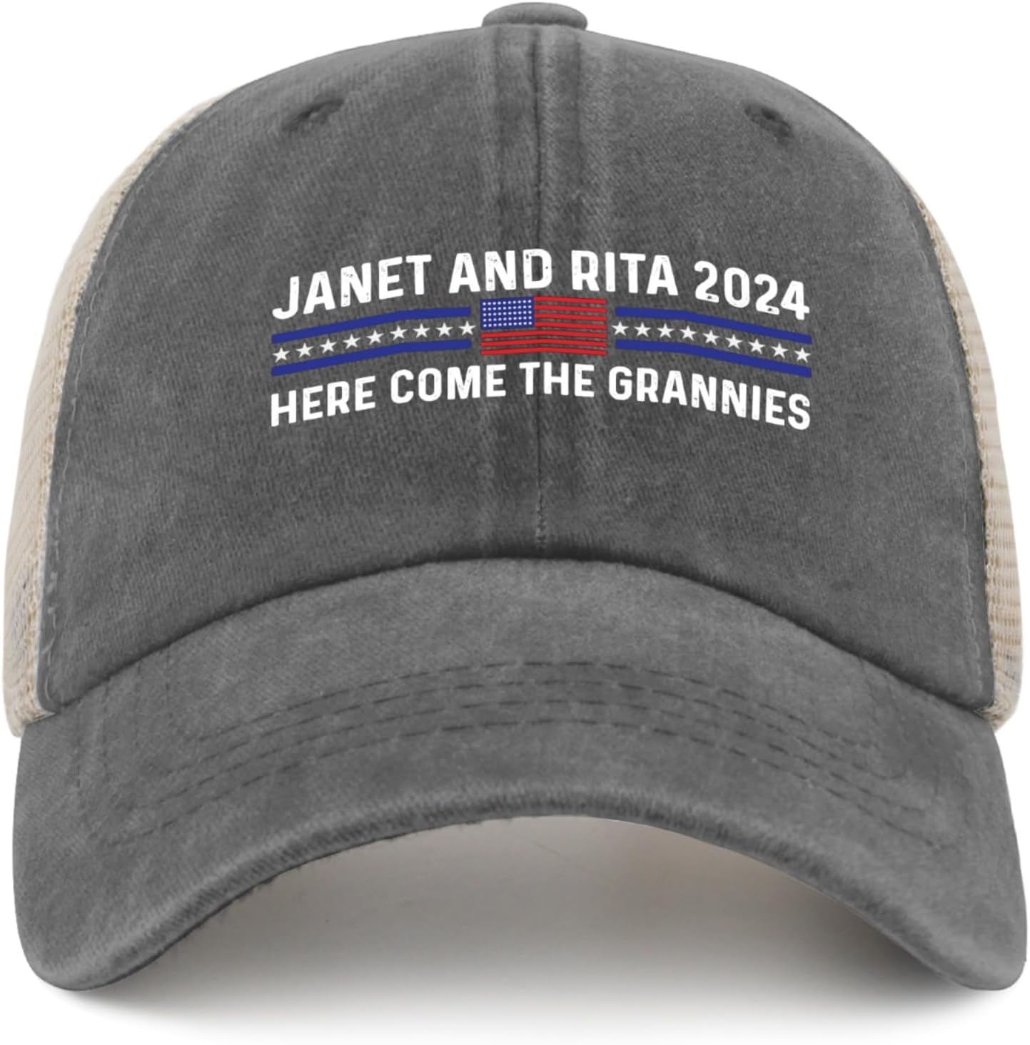 Janet and Rita 2024 Here Come The Grannies Hat Trucker Hat Women ...