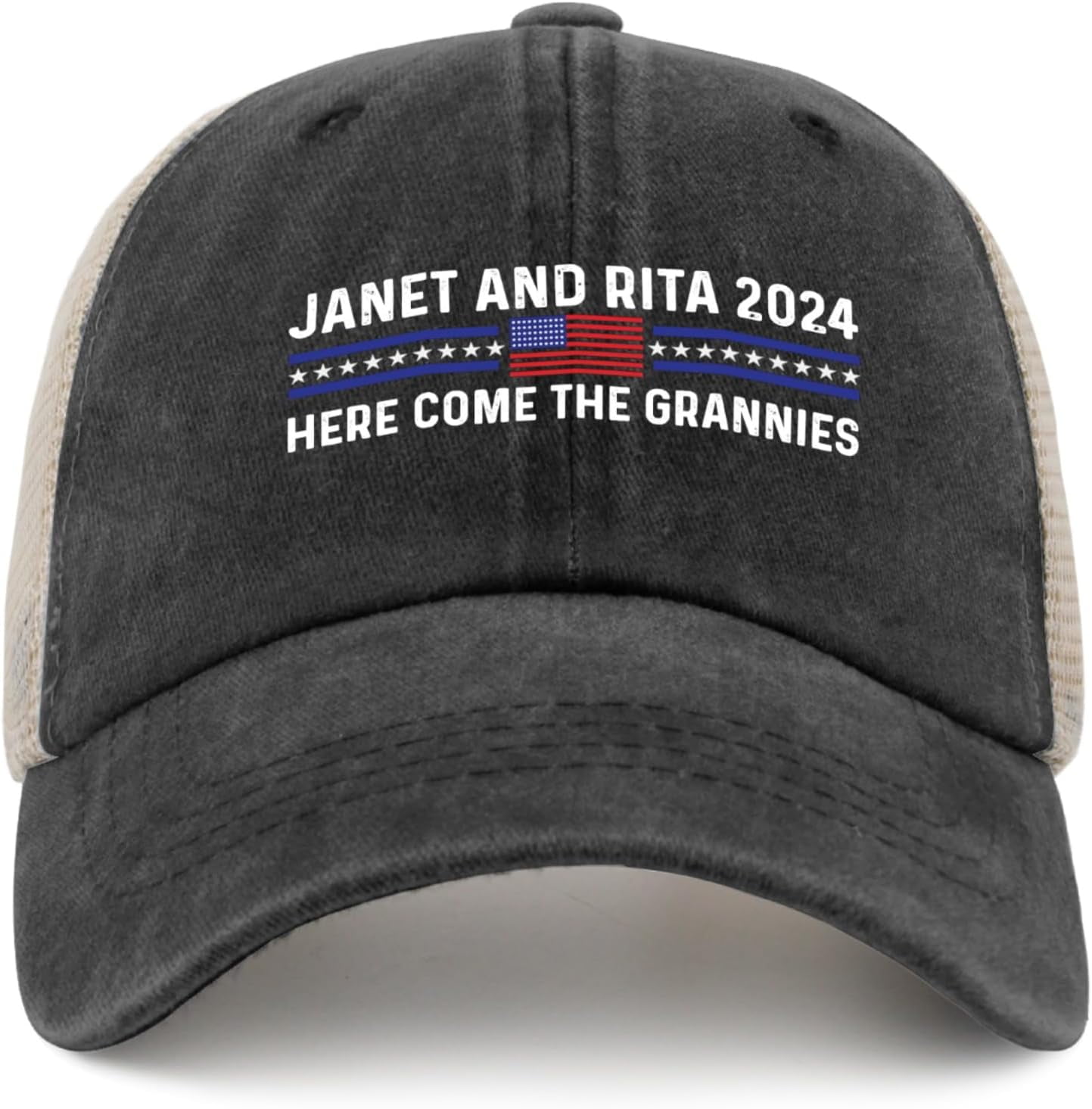 Janet and Rita 2024 Here Come The Grannies Hat Trucker Hat Women ...