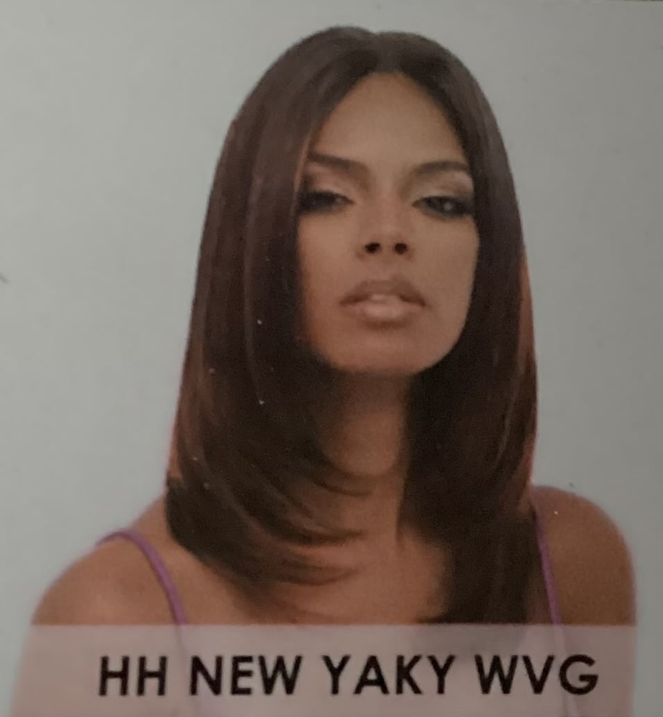 Janet collection 100% Human Hair Weaving New Yaky 8” inch -Color #1 ...