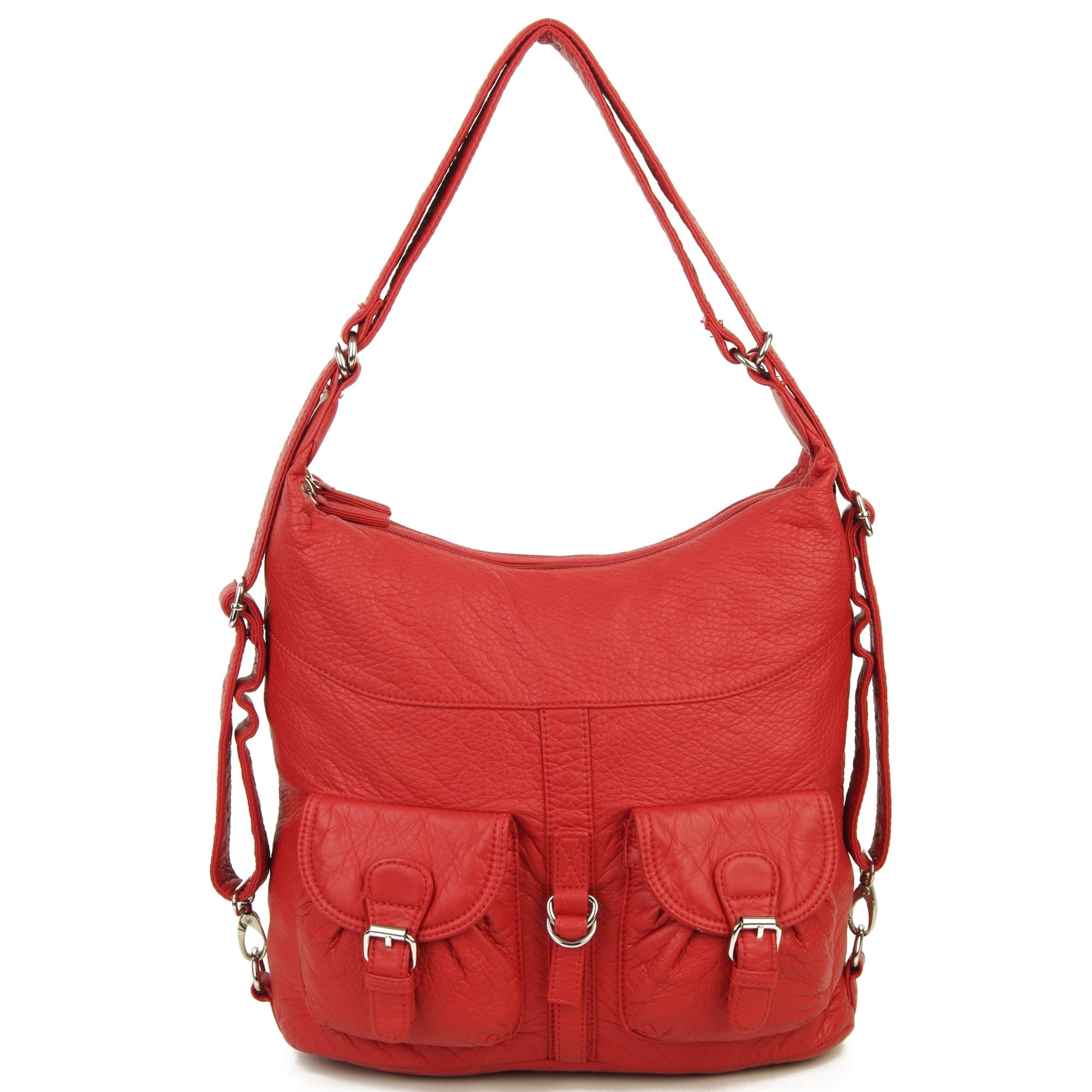 Janey Jane Women Convertible Backpack Crossbody with Soft Vegan Leather ...