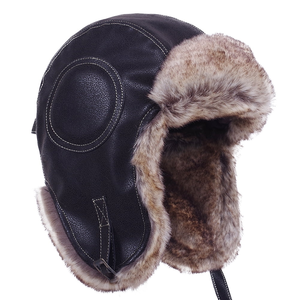 Janey&Rubbins Cold Weather Rassian Cossack Trooper Bomber Pilot Hat ...