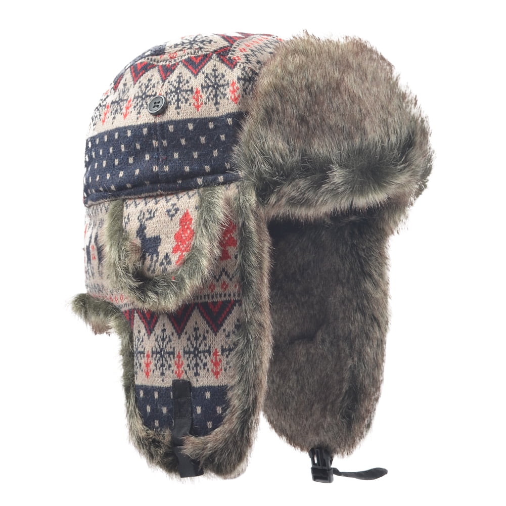Janey&Rubbins Cold Weather Rassian Cossack Trooper Bomber Pilot Hat ...
