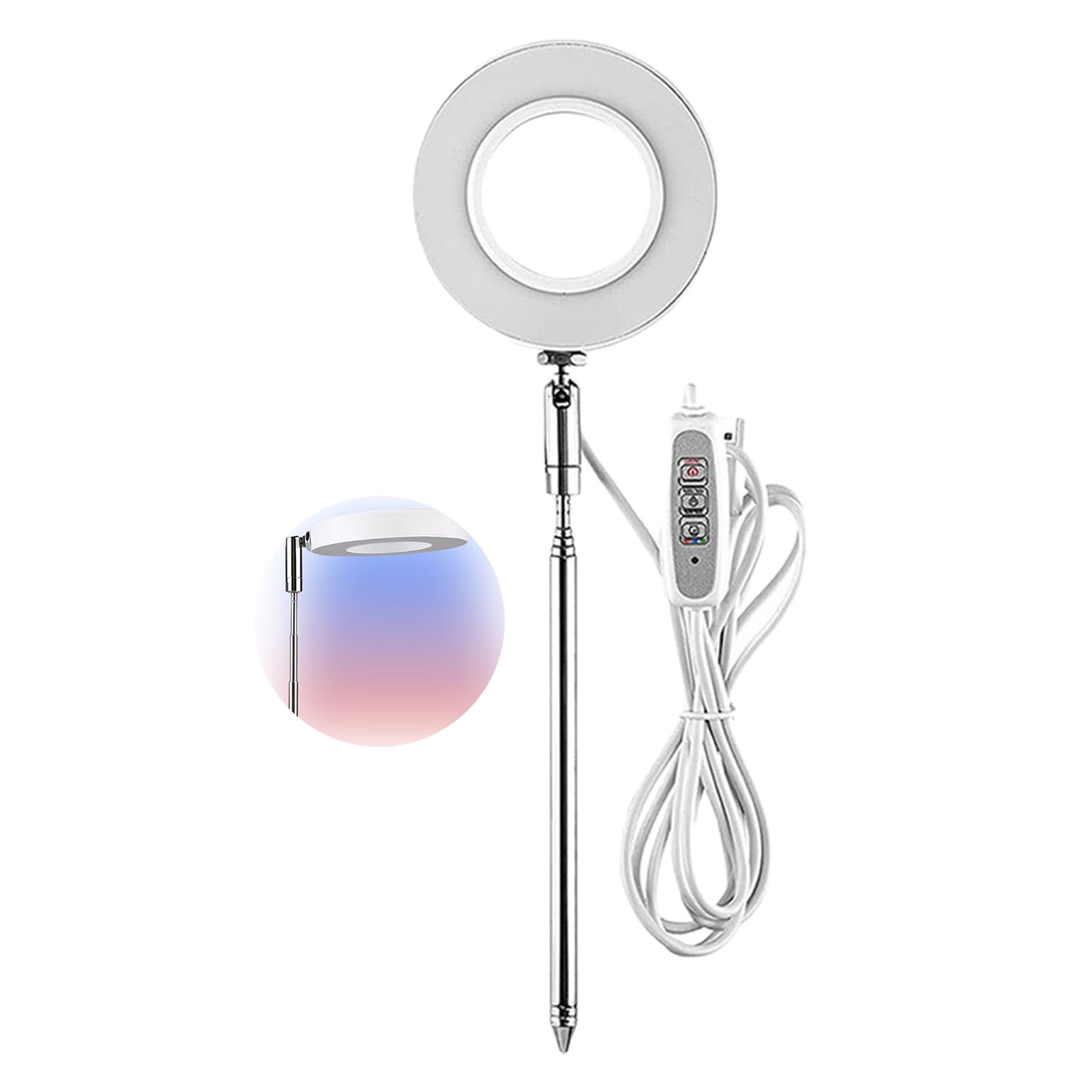 Jangslng 1/2Pcs Telescopic Grow Light Full Spectrum Desk Growth Lamp ...