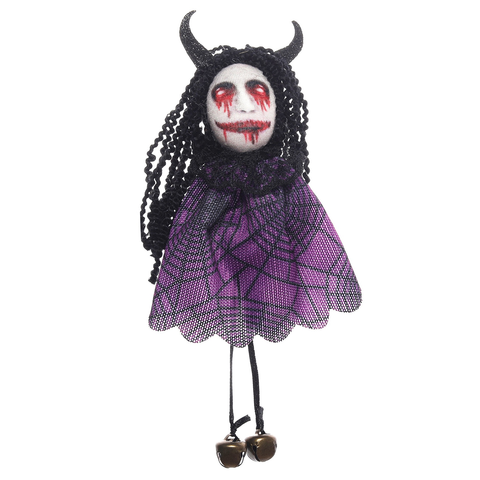 Jangslng Halloween Ghost Doll Decoration with Bells Soft Cloth Mini ...
