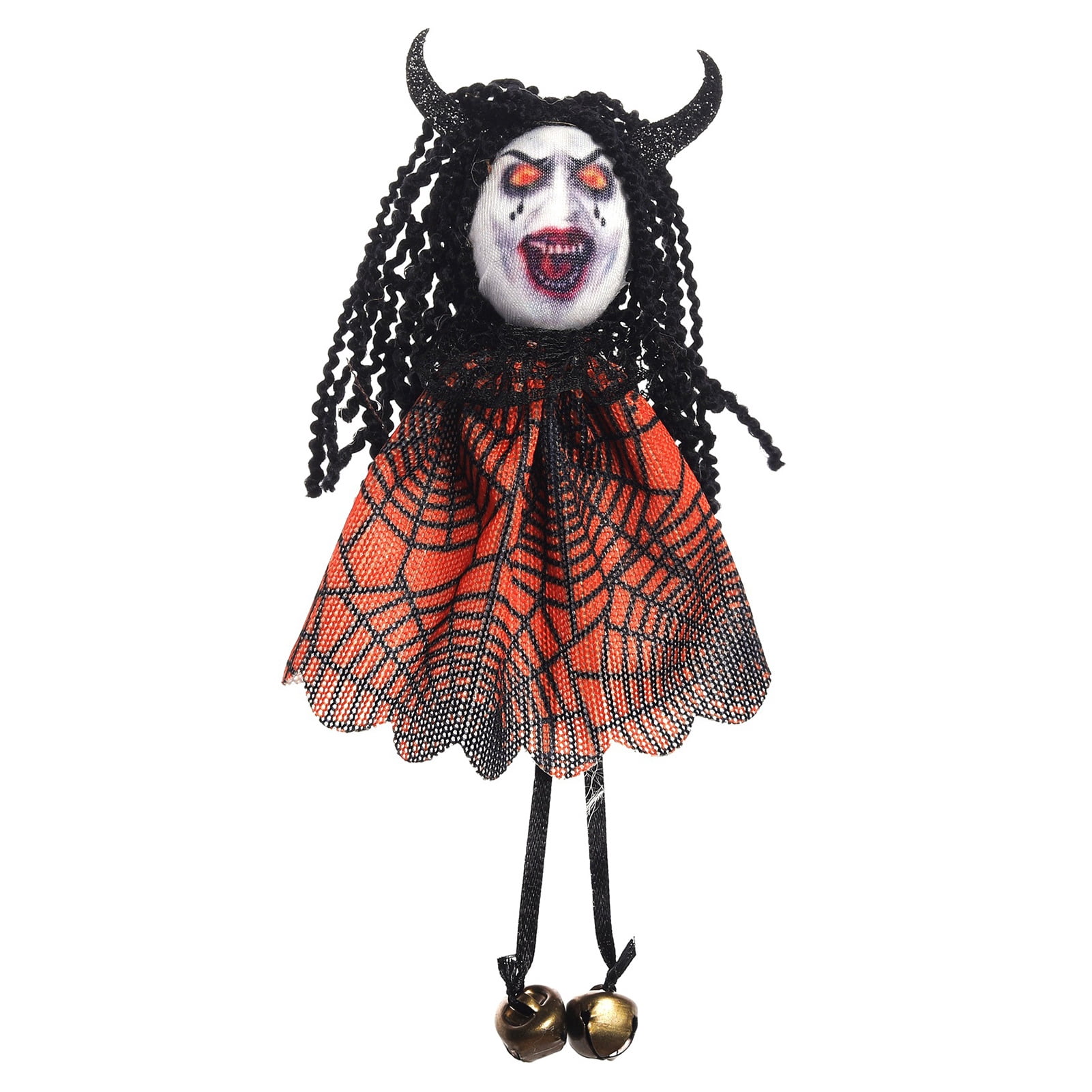 Jangslng Halloween Ghost Doll Decoration with Bells Soft Cloth Mini ...