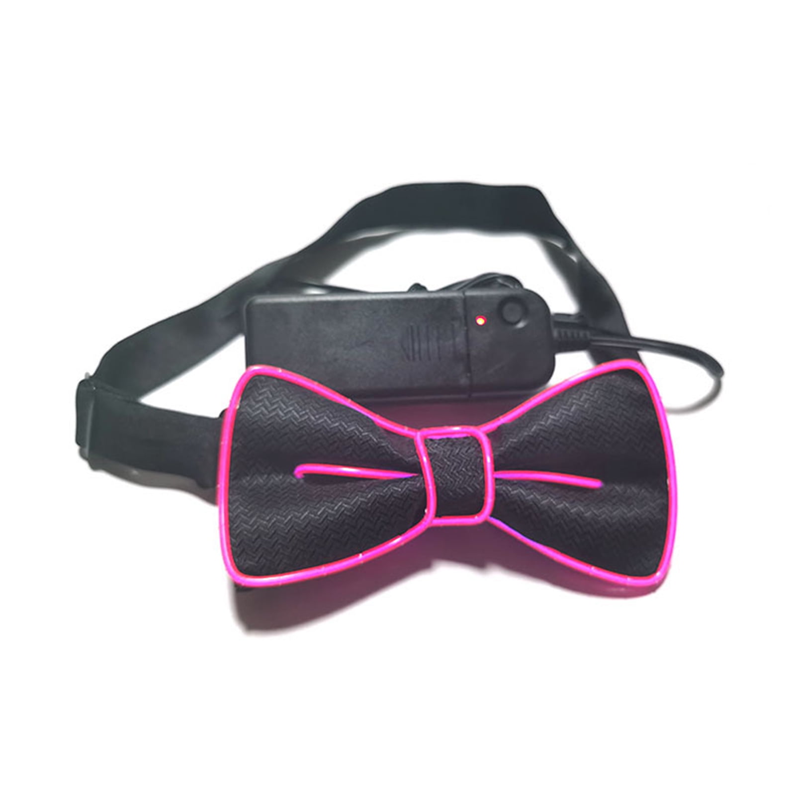 JANGSLNG LED Bow Tie Glow in The Dark Adjustable Button Various Light ...