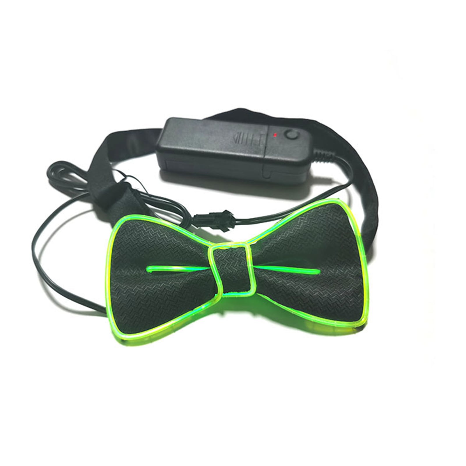 JANGSLNG LED Bow Tie Glow in The Dark Adjustable Button Various Light ...