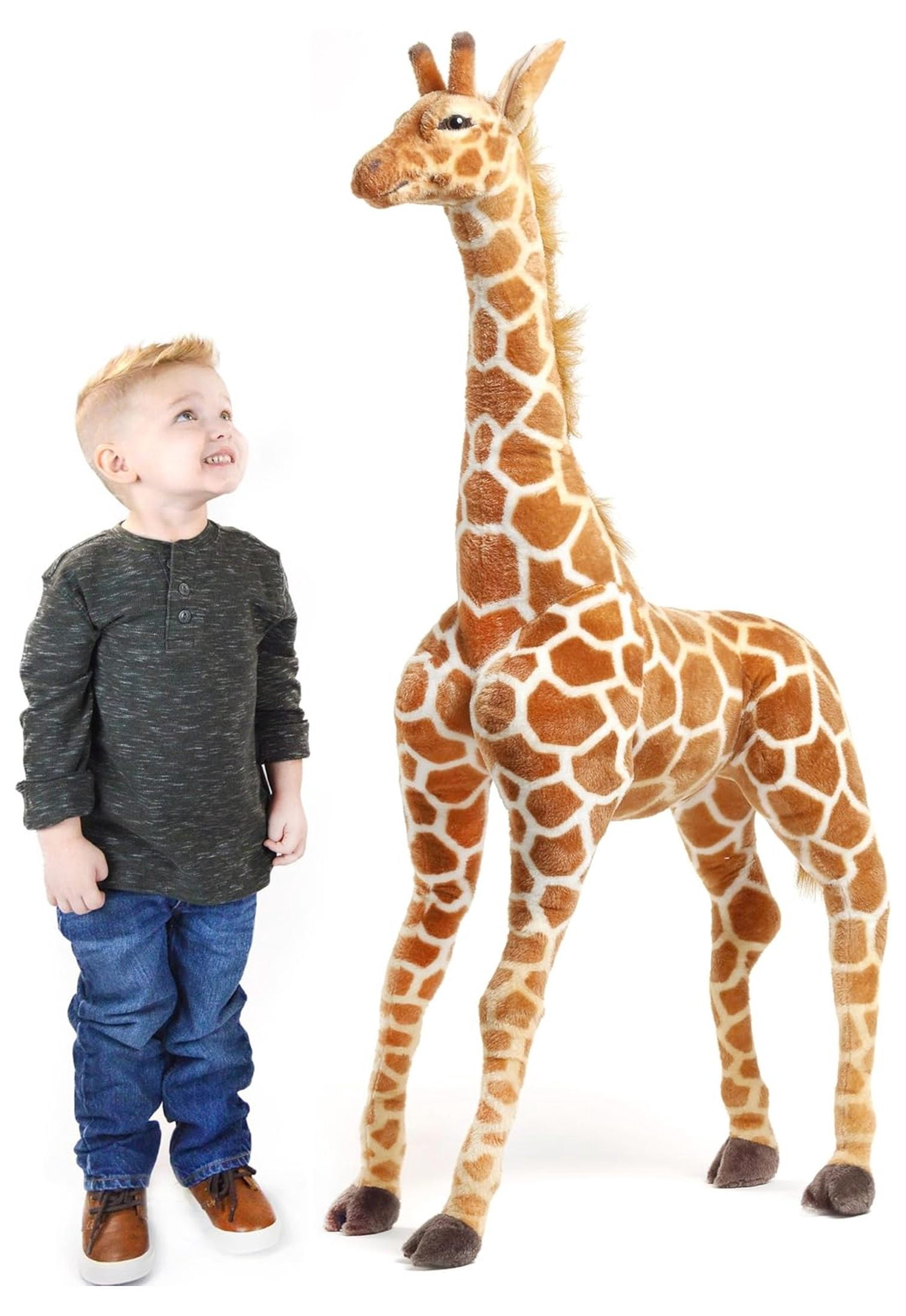 Jani Giraffe Plush - 52 Inch Giant Stuffed Animal - Jumbo Savannah ...