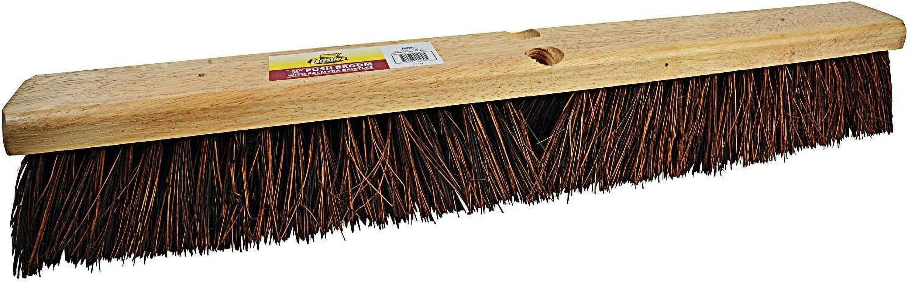 Janico Bristles Outdoor Surface Push Broom With Palmyra Bristles (36 ...