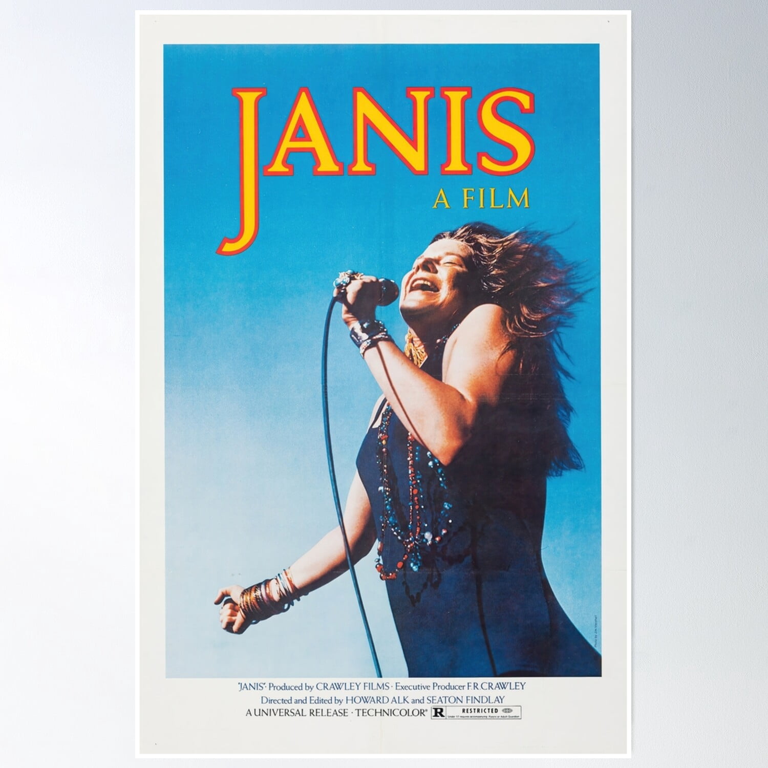 Janis Joplin 1974 - Film Poster Vintage Rare High Quality Poster Wall ...