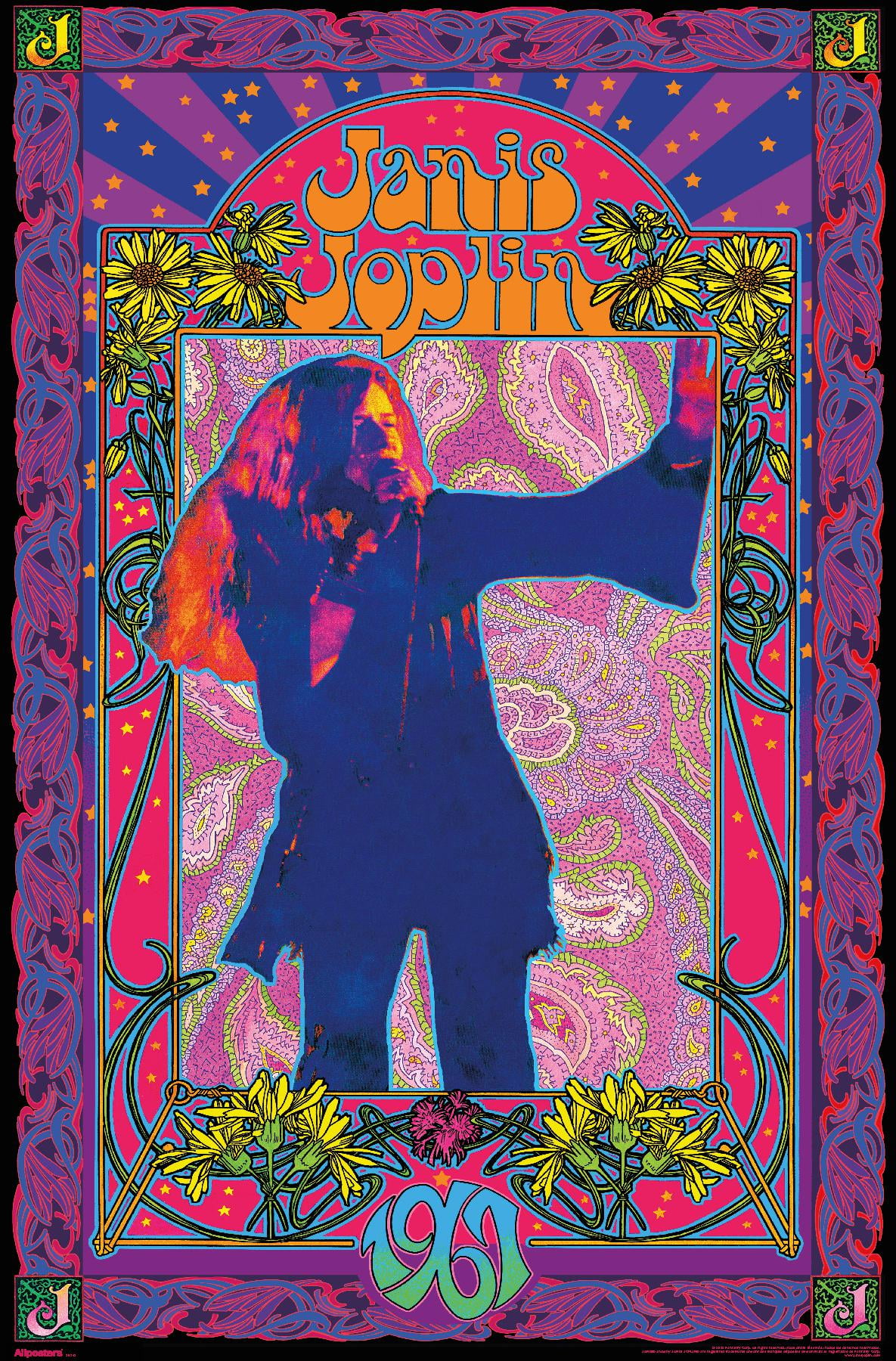 Janis Joplin - Bob Masse Wall Poster, 22.375" x 34" - Walmart.com