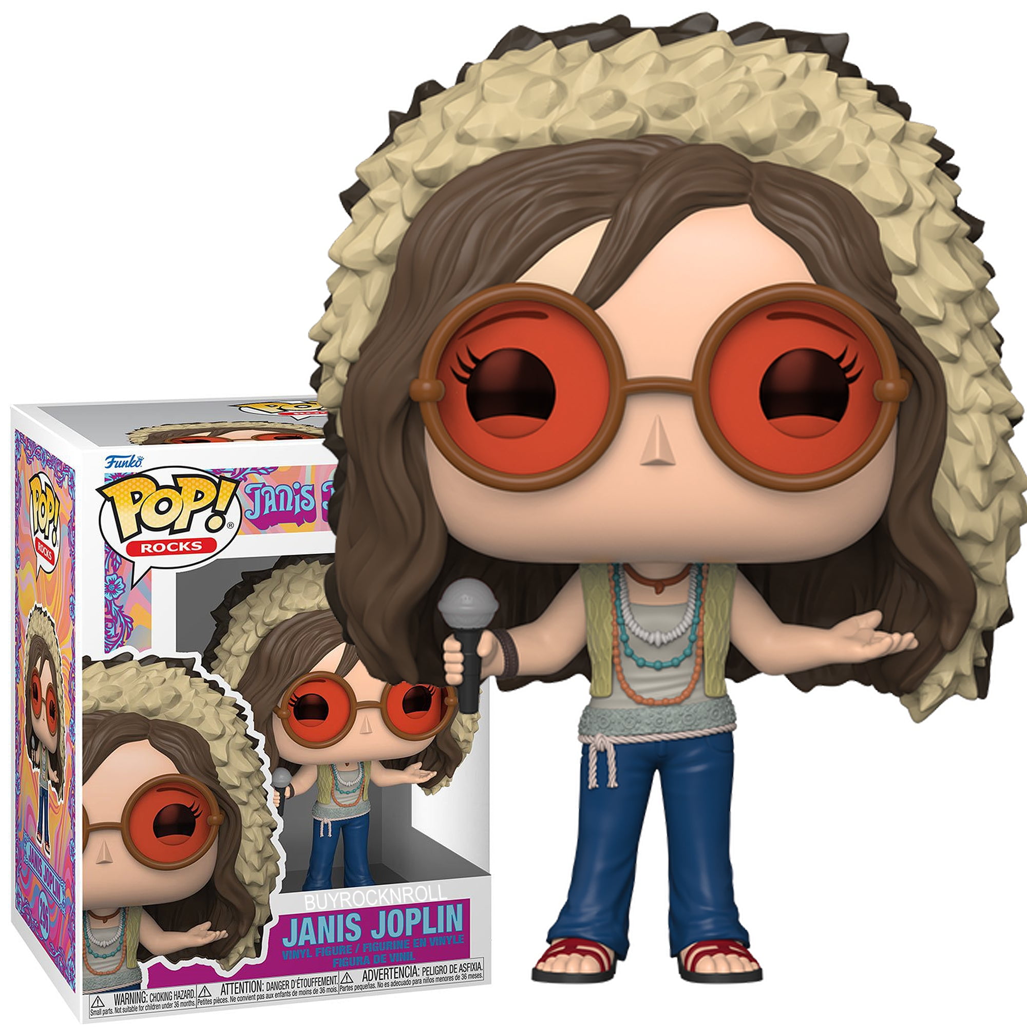 Janis Joplin Collectible 2023 Handpicked Funko Pop! Rocks #296 Figure ...