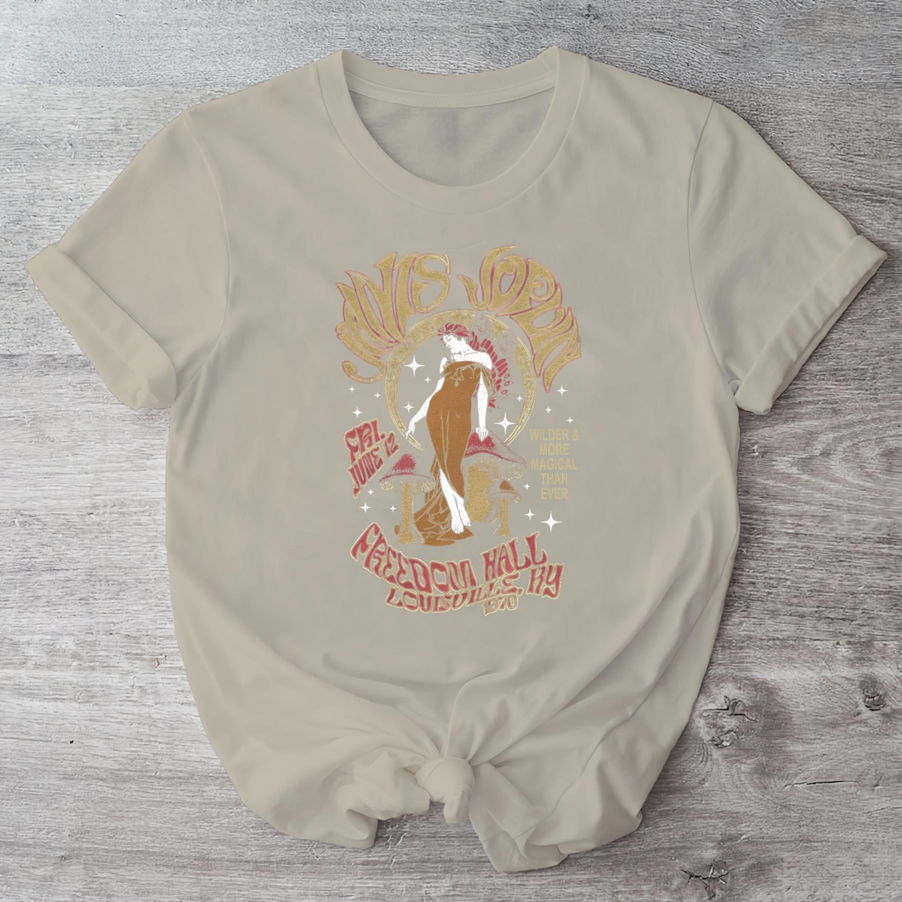 Janis Joplin Fairy and Moon Shirt Freedom Hall Tour Concert Shirt ...