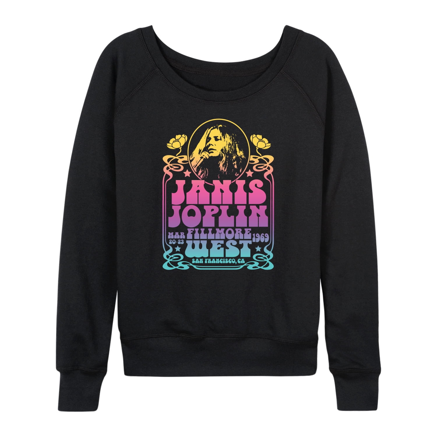 Janis Joplin - Fillmore West - Women's Lightweight French Terry Long ...