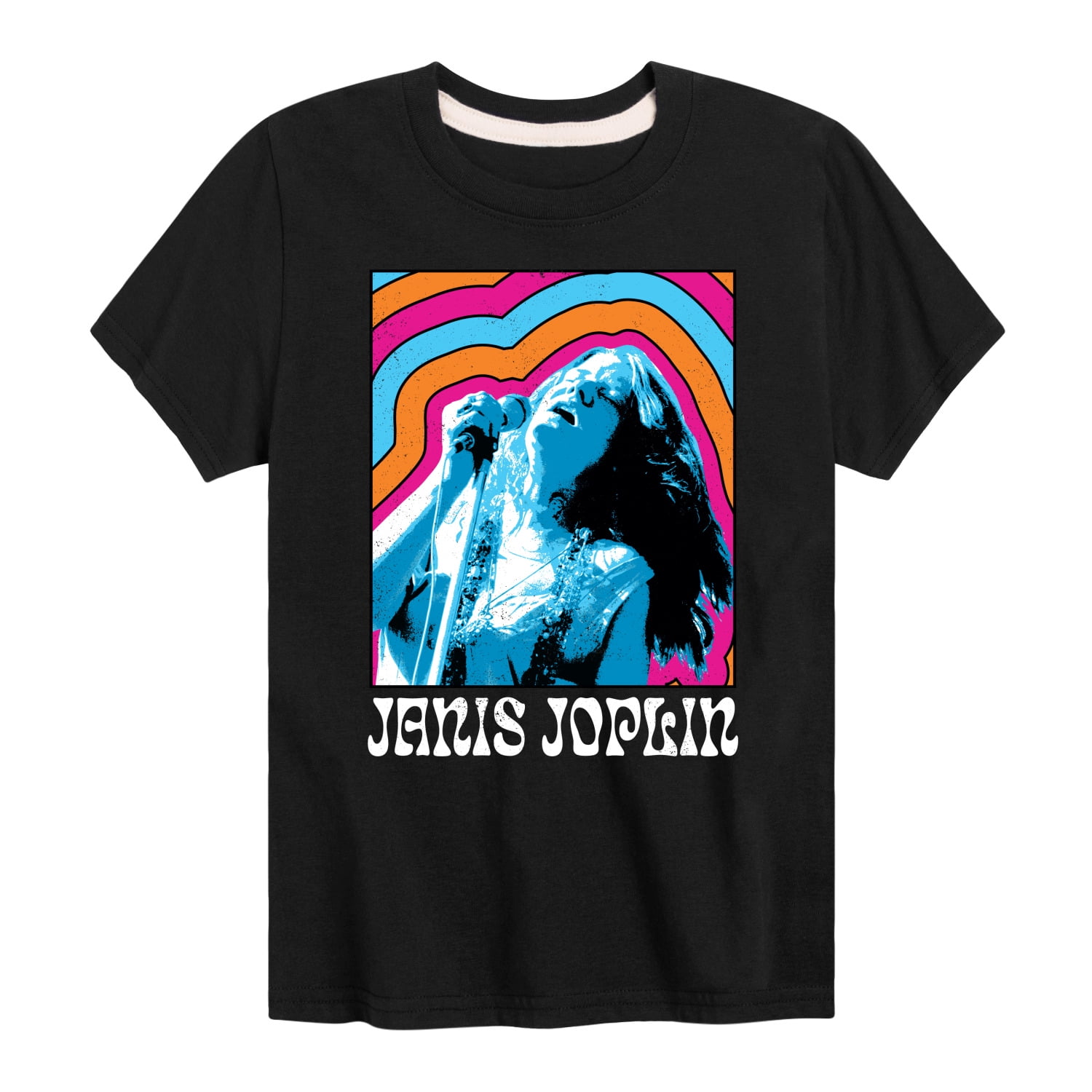 Janis Joplin - Janice Retro Color Waves - Toddler And Youth Short ...
