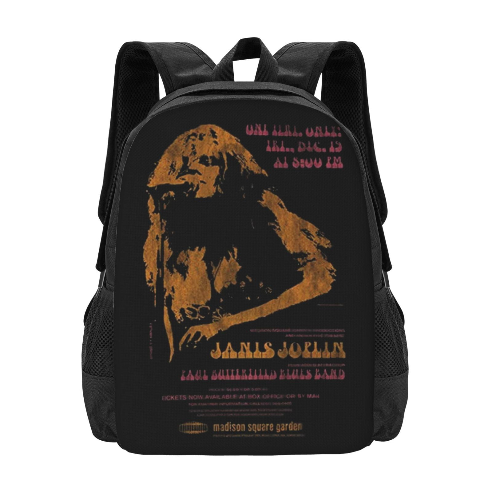 Janis Joplin 'Madison Square Garden' Backpack Fashion Travel Backpack ...