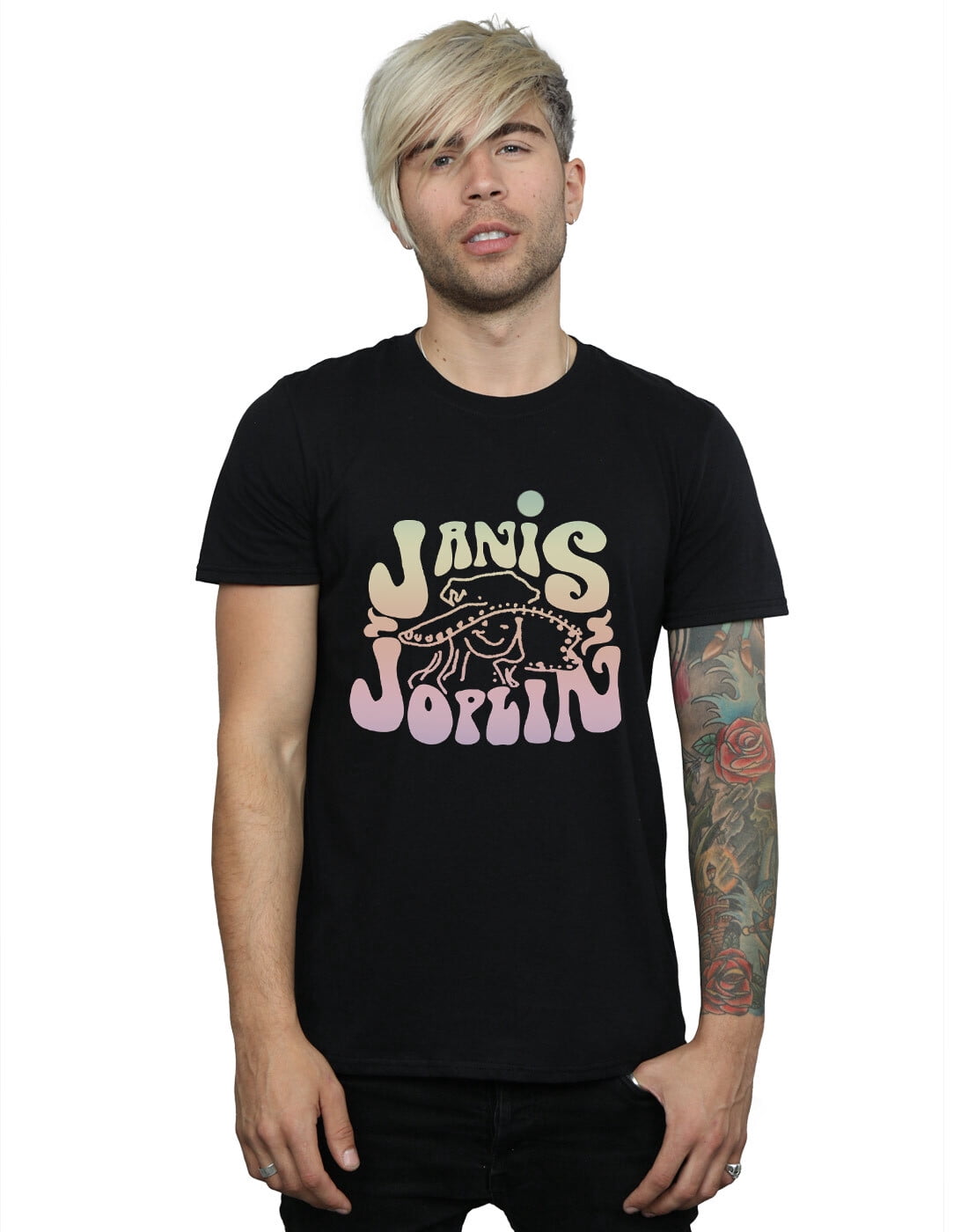 Janis Joplin Men's Pastel Logo T-Shirt - Walmart.com