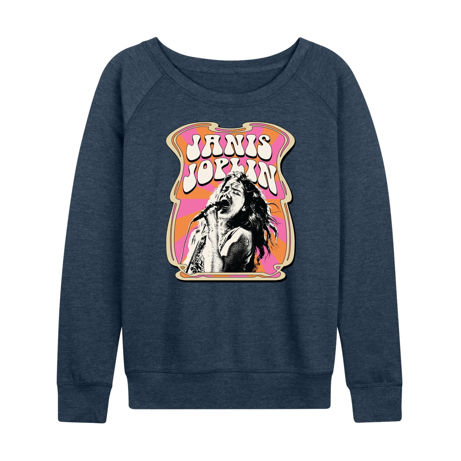 Janis Joplin - Poster Style - Women's Lightweight French Terry Long ...