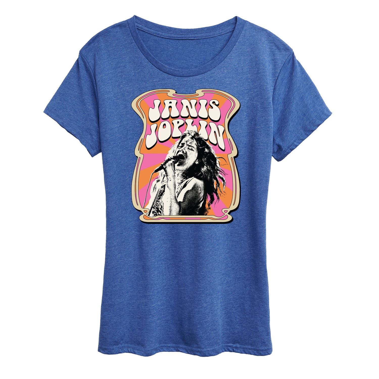 Janis Joplin - Poster Style - Women's Short Sleeve Graphic T-Shirt ...
