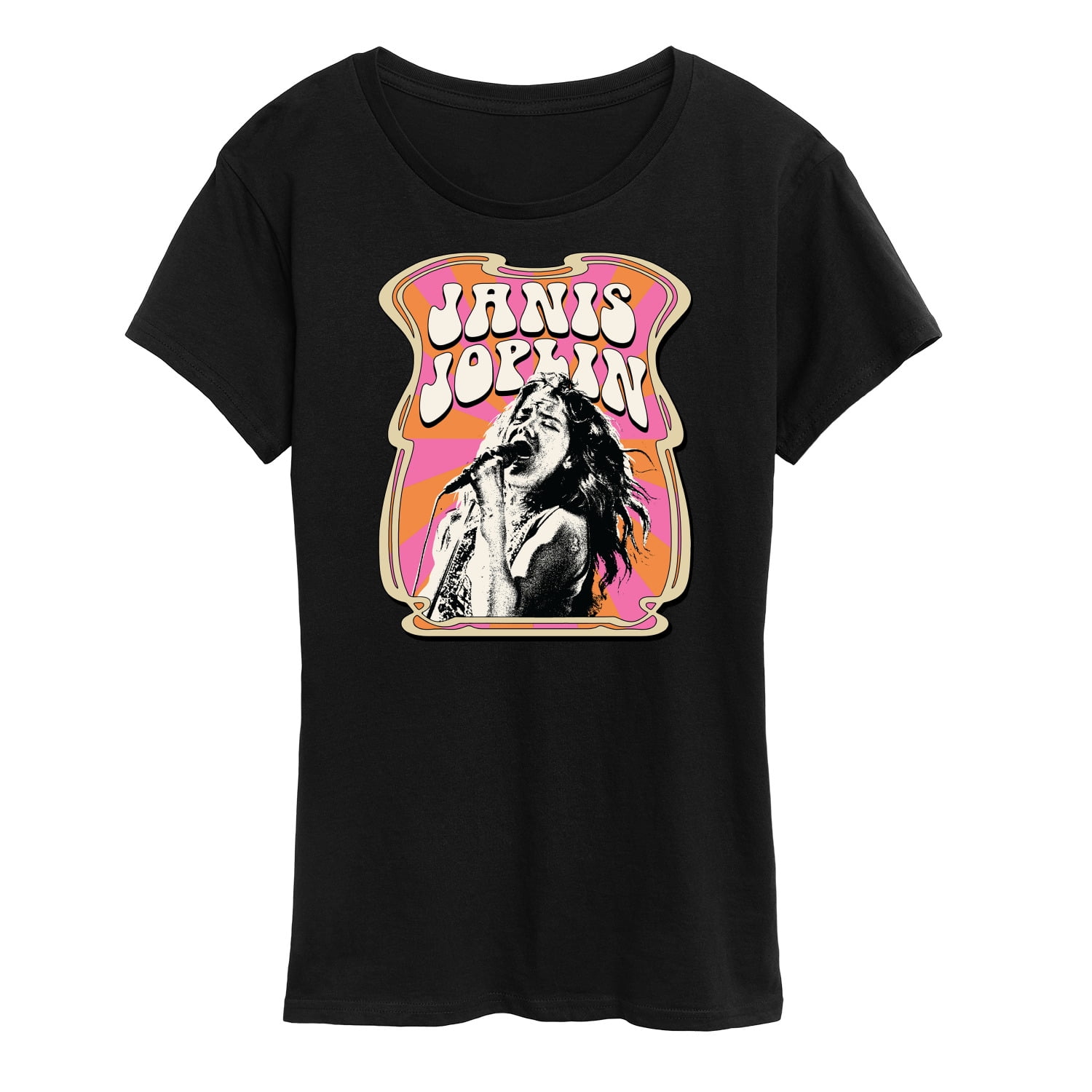 Janis Joplin - Poster Style - Women's Short Sleeve Graphic T-Shirt ...