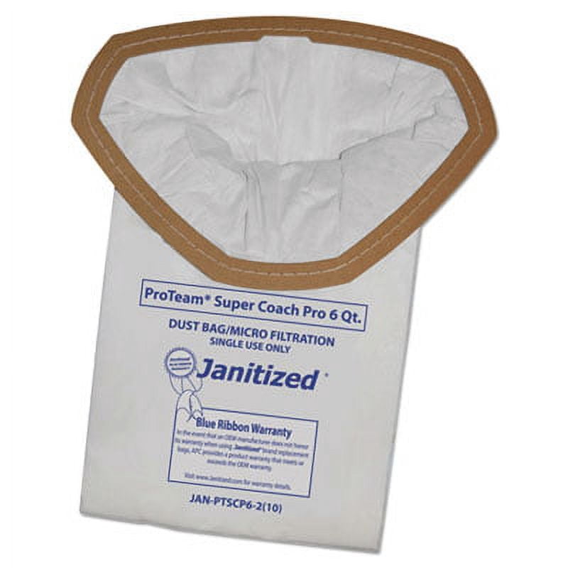 Janitized® Vacuum Filter Bags For Select Machines, 6 Qt, Pack Of 100 ...