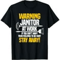 Janitor At Work Custodian Cleaner Caretaker Porter T-Shirt men and ...