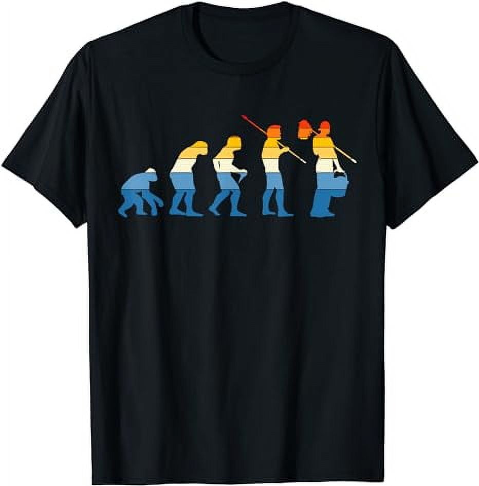 Janitor Evolution Janitress School Custodian Clean Freak T-Shirt ...