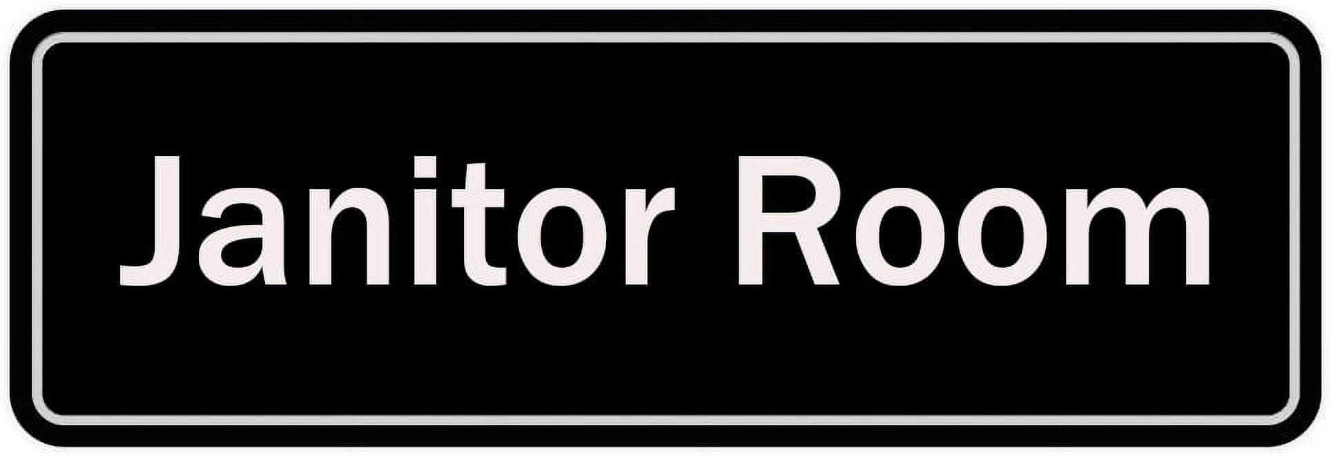 Janitor Room Sign For House, 3" X 9"Acrylic Signs For Front Door/Wall ...