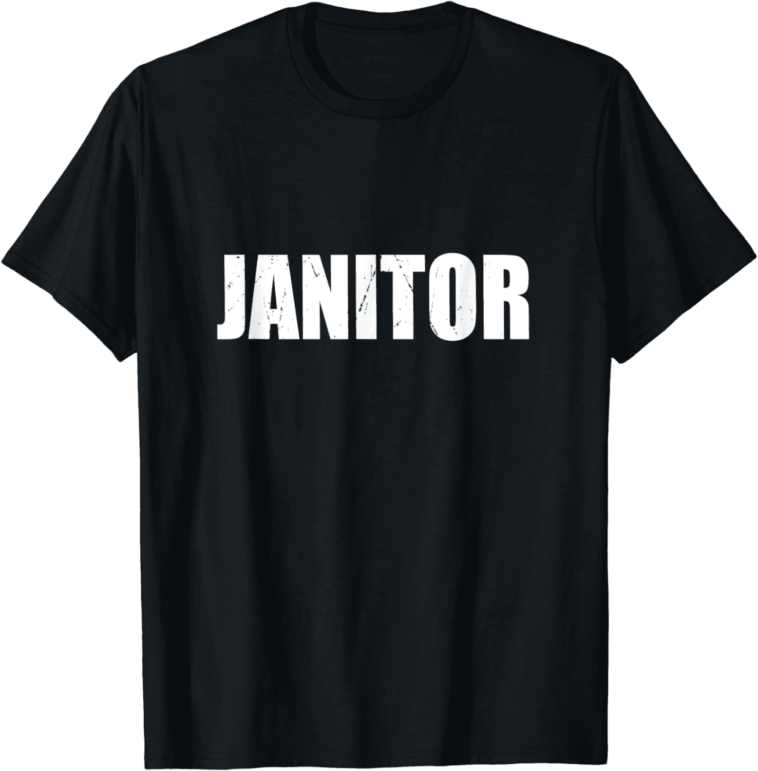 Janitor T Shirt Halloween Costume Funny Retro Distressed - Walmart.com